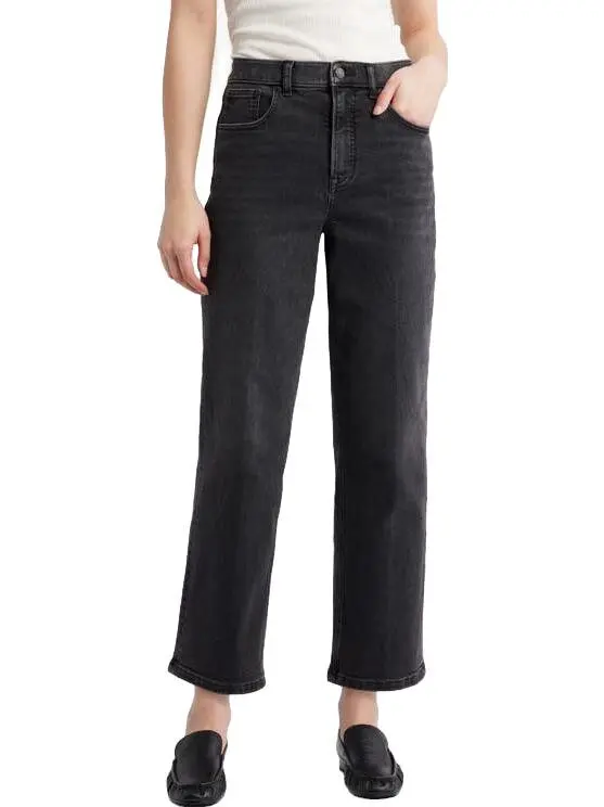 Spanx Authentic 360 High-waist Straight Leg Jeans - Carbon
