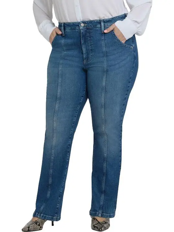 NYDJ Billie Seamed High Waist Mini Bootcut Jeans - Romantic Indigo