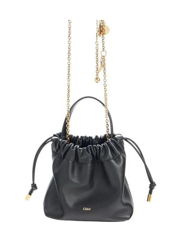 Chloé Mini Icons Leather Shoulder Bag - Black
