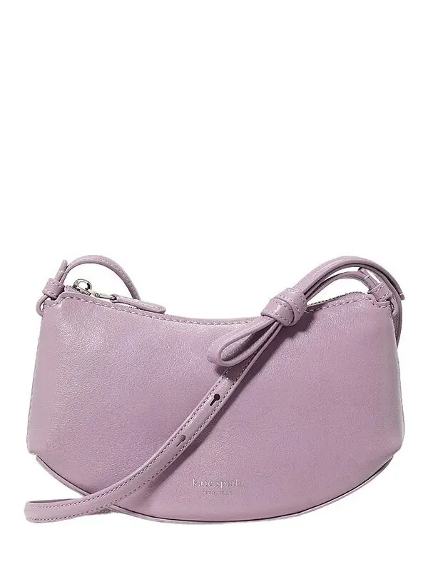 Kate Spade New York Loop Glazed Leather Crossbody - Market Purple