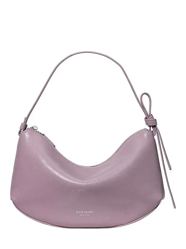 Kate Spade New York Loop Glazed Leather Shoulder Bag - Market Purple