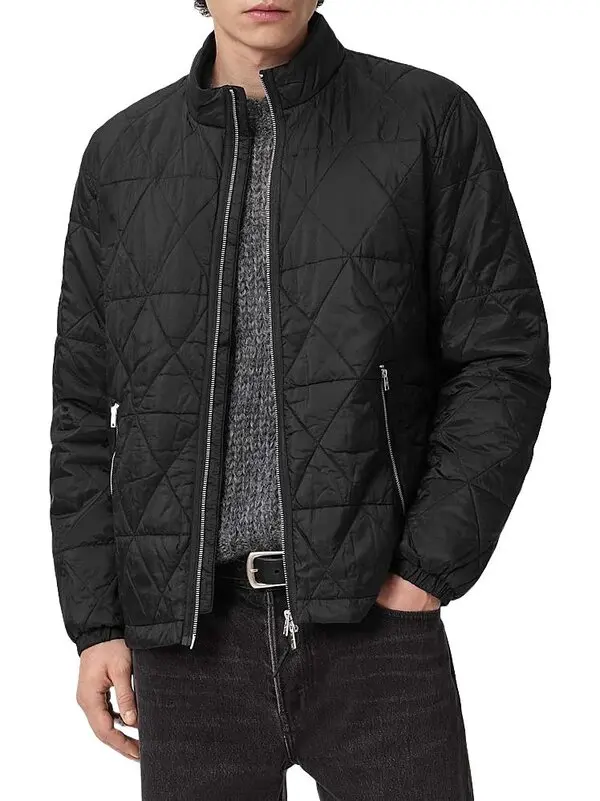 ALLSAINTS Tribex Matte Quilted Jacket - Black