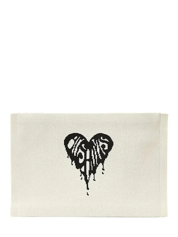 ALLSAINTS Izzy Heart Clutch - White