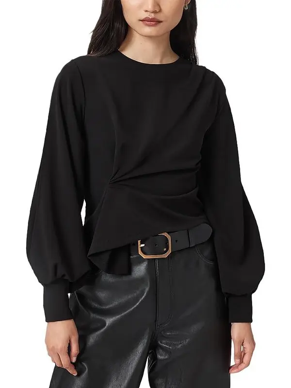 ALLSAINTS Klara Twist Top - Black