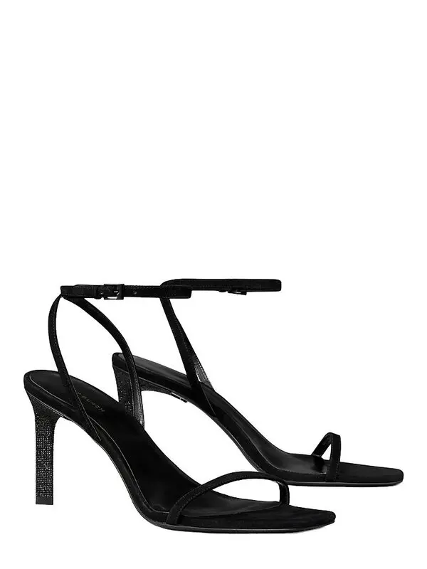 Tory Burch Pave High Heel Sandals - Perfect Black
