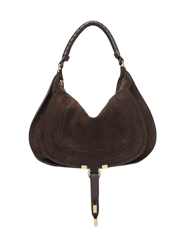Chloé Marcie Medium Shoulder Bag - Kohl Brown