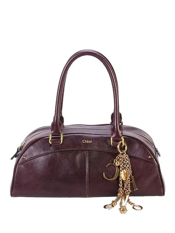 Chloé Leather Bowling Bag - Perfect Plum