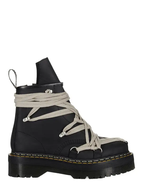 DR. MARTENS X RICK OWENS Quad Sole Megalace Boots - Black