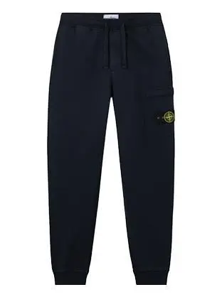 Stone Island 6200010 Organic Cotton Fleece Slim Fit Joggers - Navy Blue