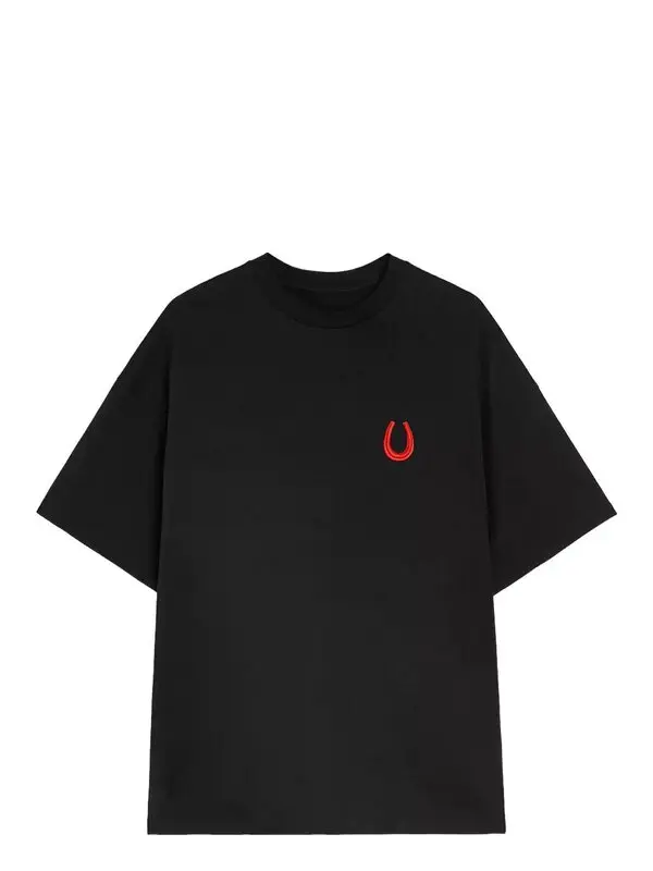 JIL SANDER Embroidered Crew-neck T-shirt - Black