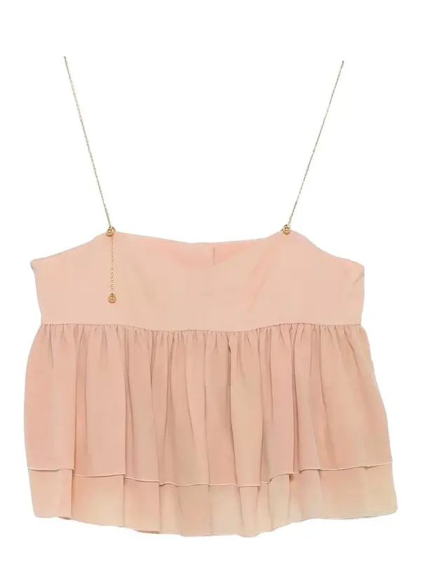 Chloé Chain-strap Top - Neutrals