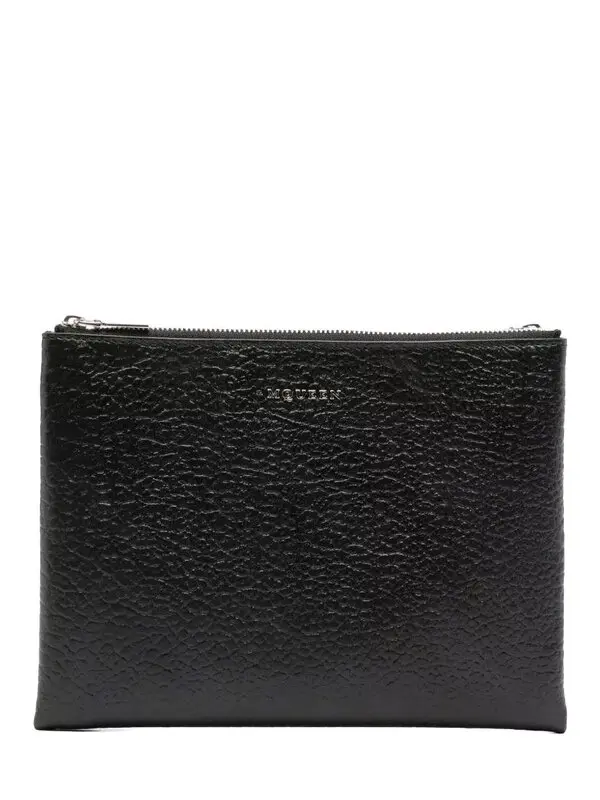 Alexander McQueen Logo-plaque Clutch - Black
