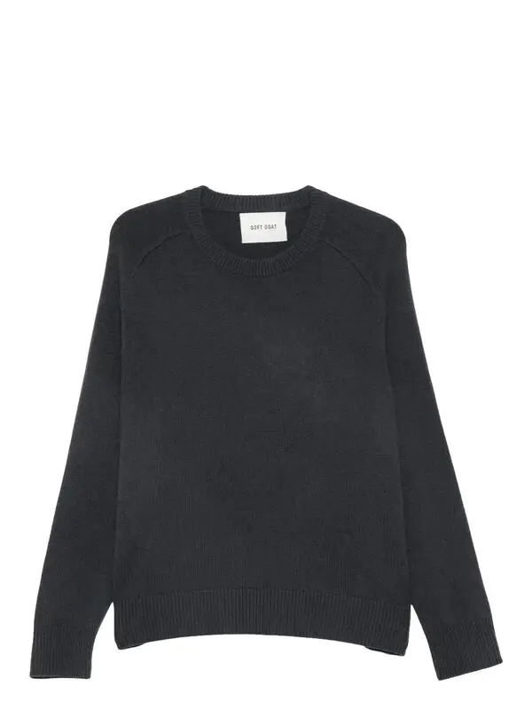 Soft Goat Crew-neck Sweater - Grey
