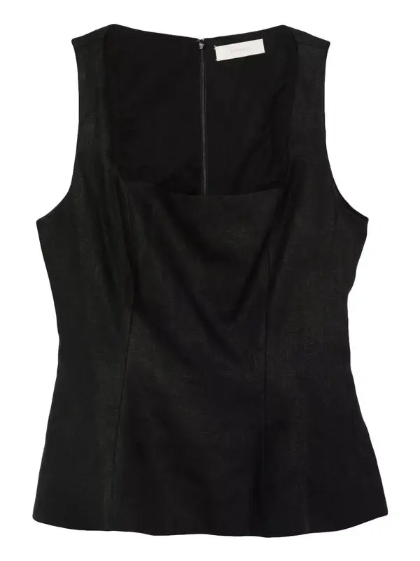 Faithfull The Brand Mina Square-neck Top - Black