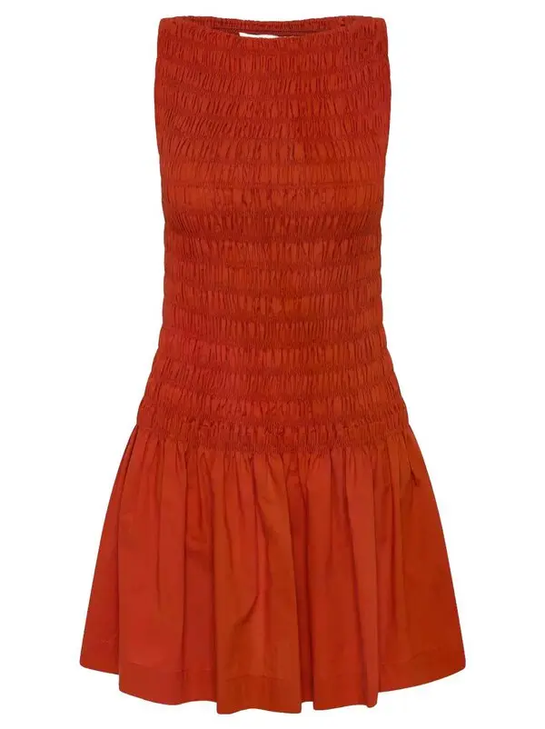 Faithfull The Brand Maria Sleeveless Mini Dress - Red