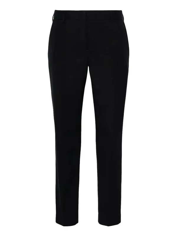 Paul Smith Pressed-crease Wool Trousers - Blue