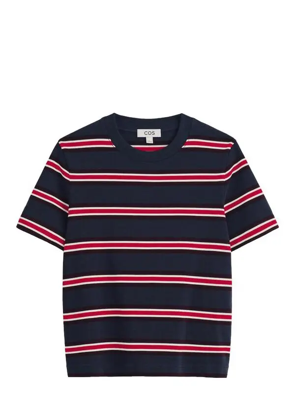 Cos Organic Cotton T-shirt - Navy