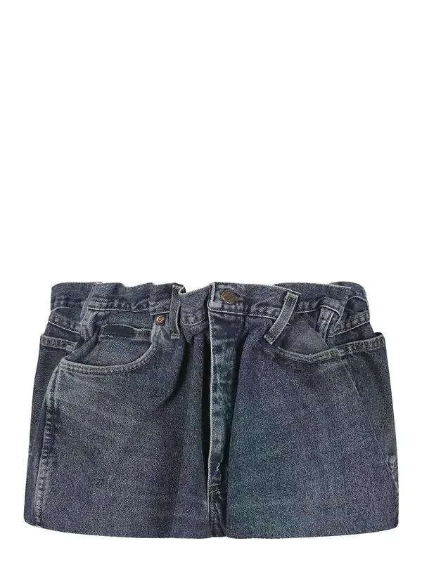 ALL IN Mini Denim Skirt - Blue