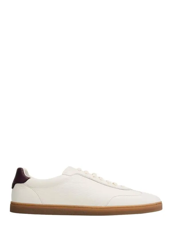 Brunello Cucinelli Deerskin T-toe Sneakers - White