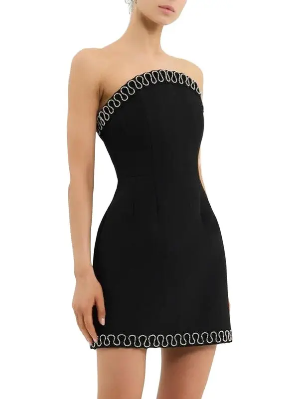 Rebecca Vallance Nyx Strapless Mini Dress - Black
