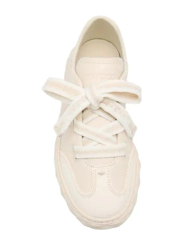 JIMMY CHOO Diamond Flex Lightweight Leather Trainers - Latte