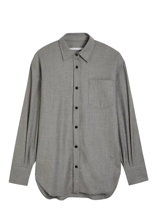 Maria Mcmanus Stretch-wool Shirt - Grey