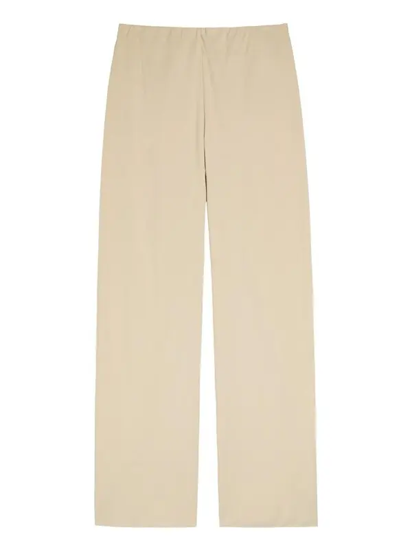 Vince Straight-leg Crepe Trousers - Beige