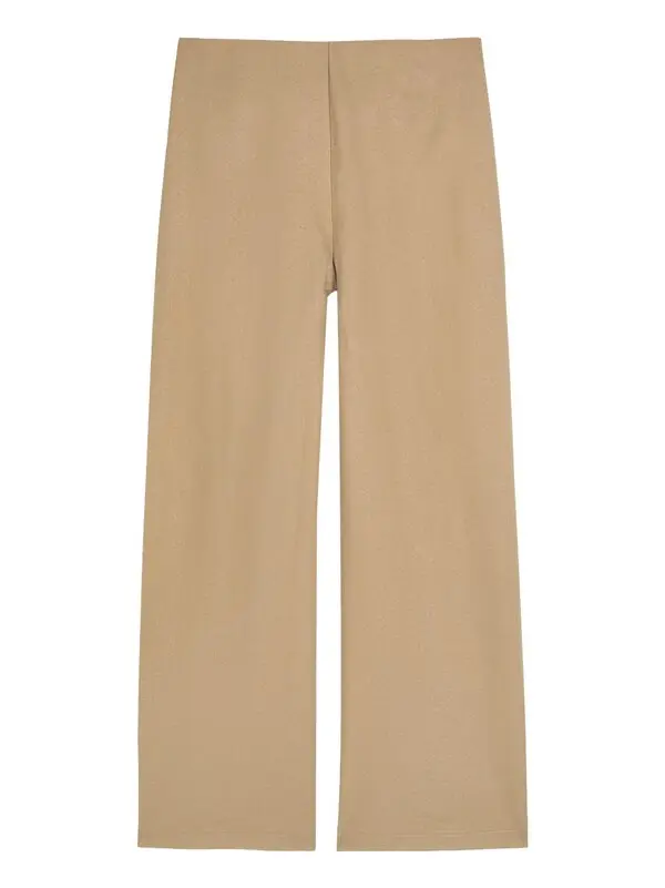 Eileen Fisher Wide-leg Wool Trousers - Beige