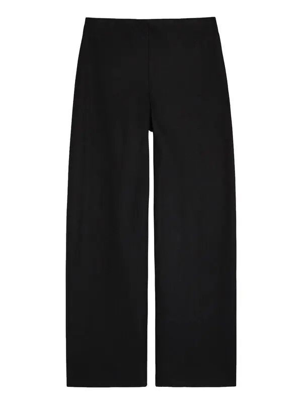 Vince Wide-leg Wool-blend Trousers - Black