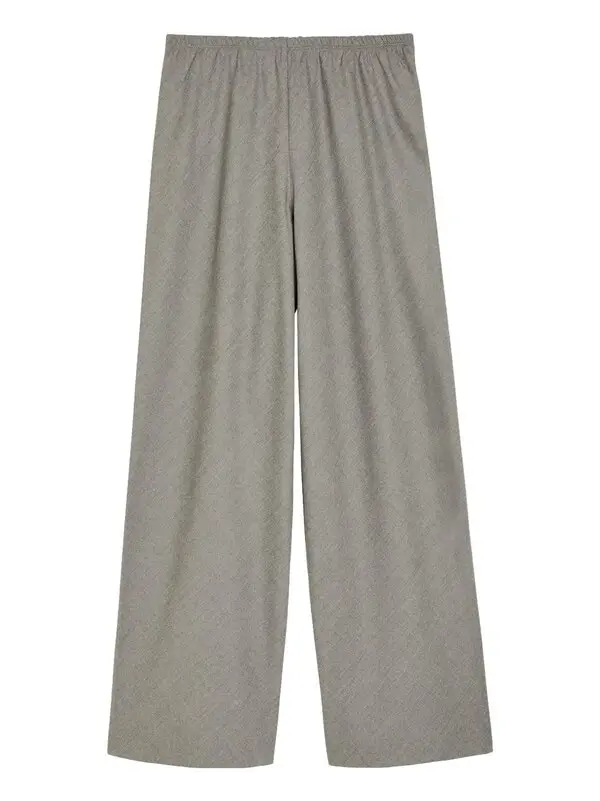 Maria Mcmanus Straight-leg Stretch-wool Trousers - Grey