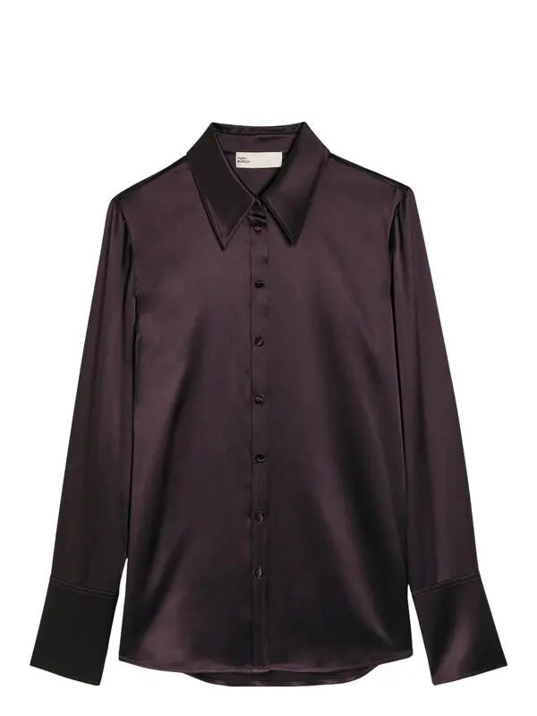 Tory Burch Silk Shirt - Dark Red