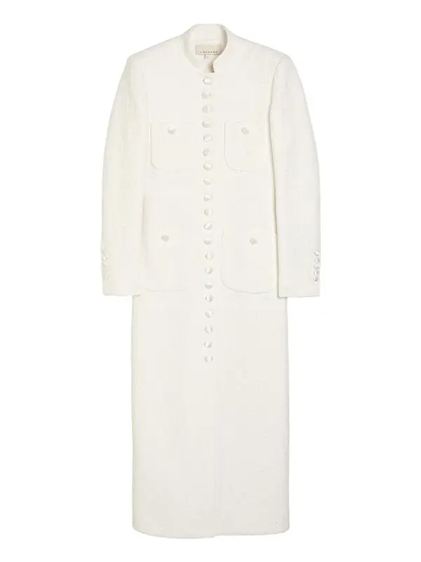 LIBEROWE Imperial Bouclé Coat - White