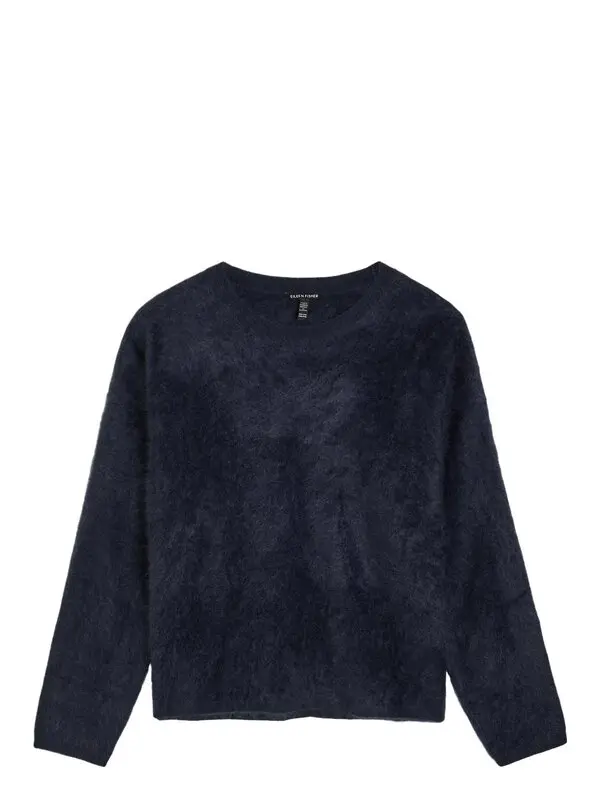 Eileen Fisher Brushed Cashmere Jumper - Dark Blue