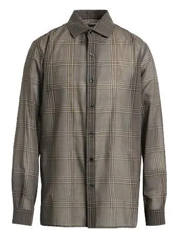 Agnona Shirt Charcoal Size Wool, Silk - Grey