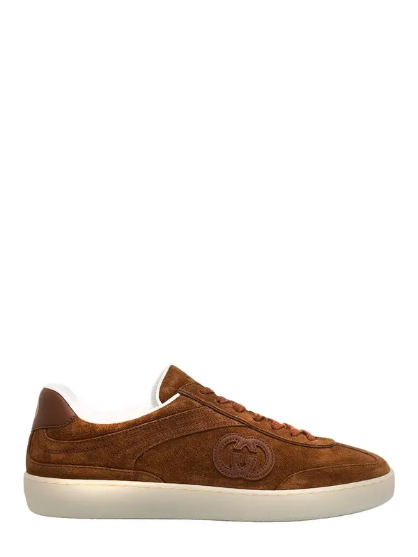 Gucci G75 Suede Low-top Sneakers - Chocolate