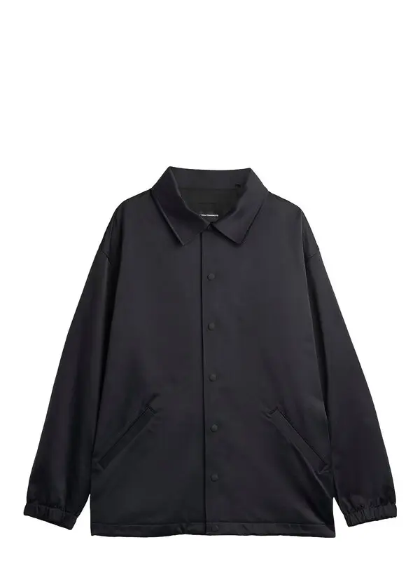 Y3 Graphic Nylon Coach Jacket - Black
