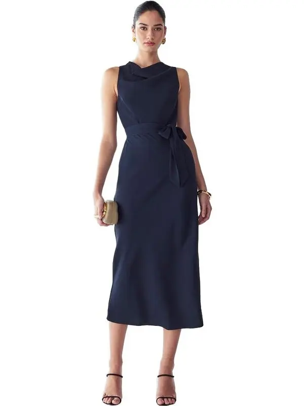 WILLA Reane Dress - Navy Blue