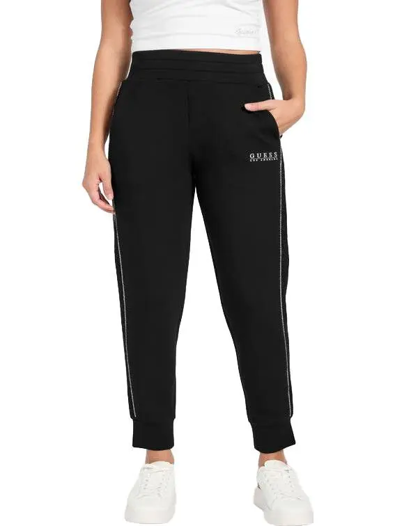 Guess Scuba Joggers With Lace Detail - Black