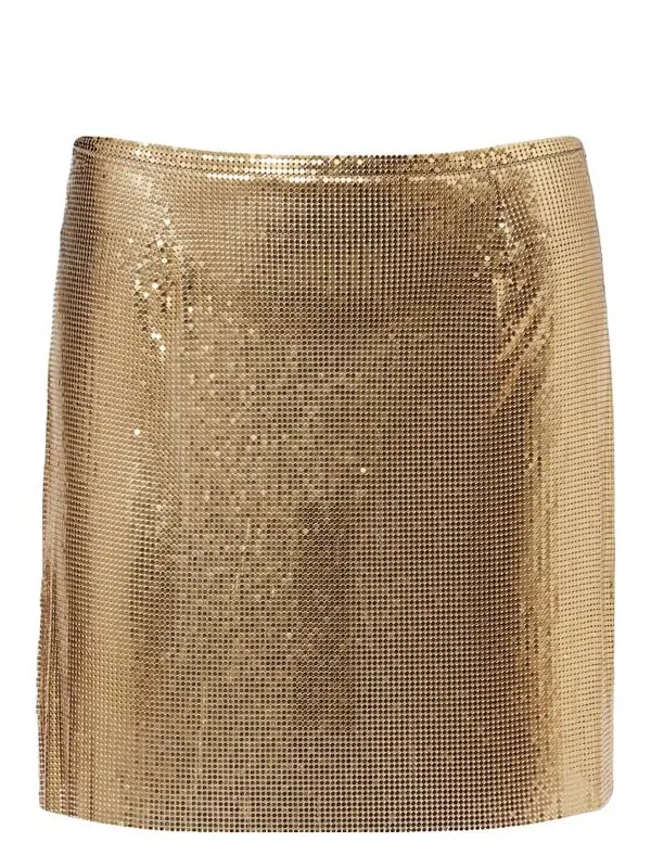 Rabanne Chainmail Mini Skirt - Gold