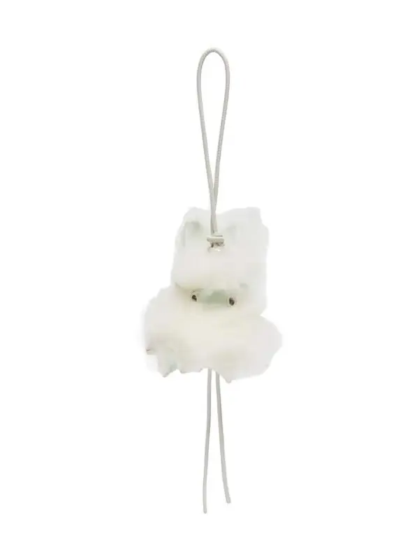 Loewe Bunny Shearling Bag Charm - White