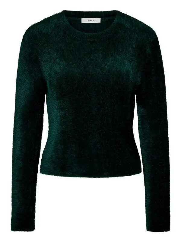 Vince Eyelash Crewneck Sweater - Juniper
