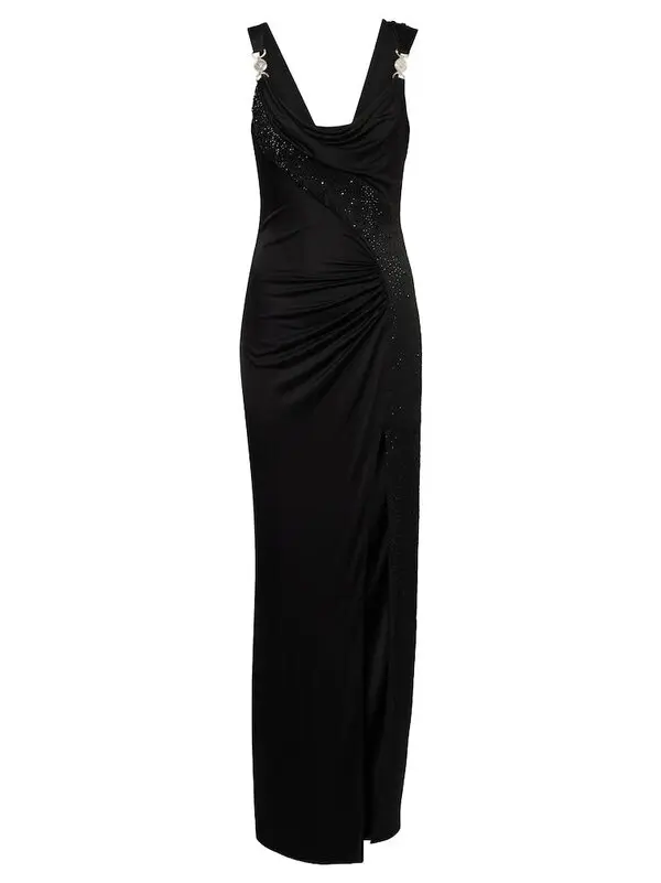 Versace Jersey Gown - Black