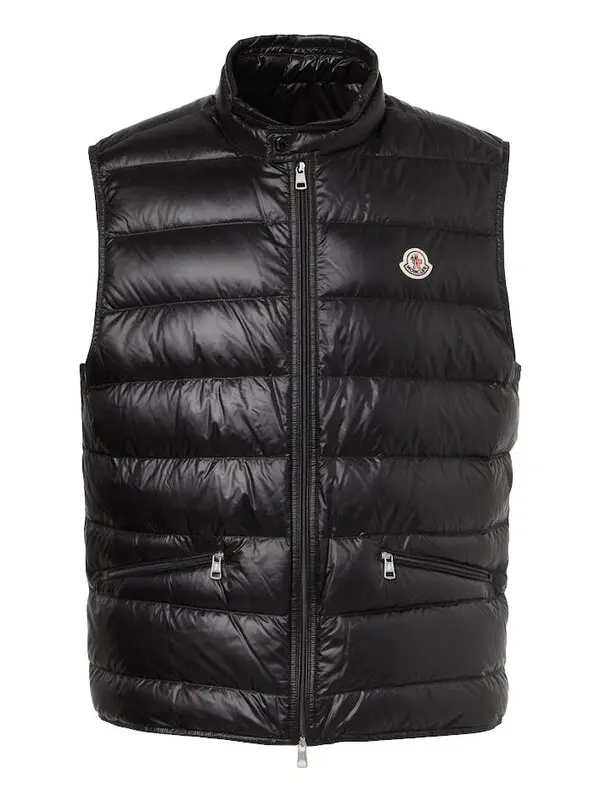 Moncler Quilted Down Vest - Black