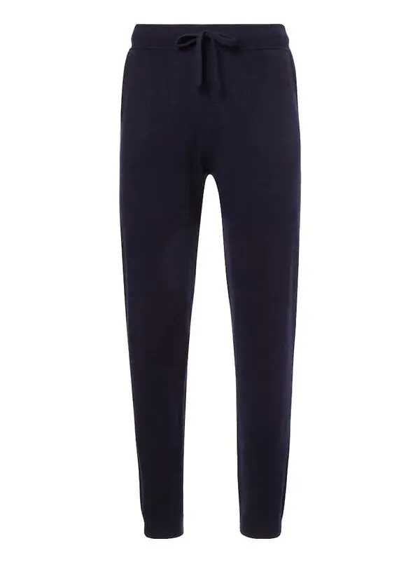 ALLUDE Wool And Cashmere Sweatpants - Blue