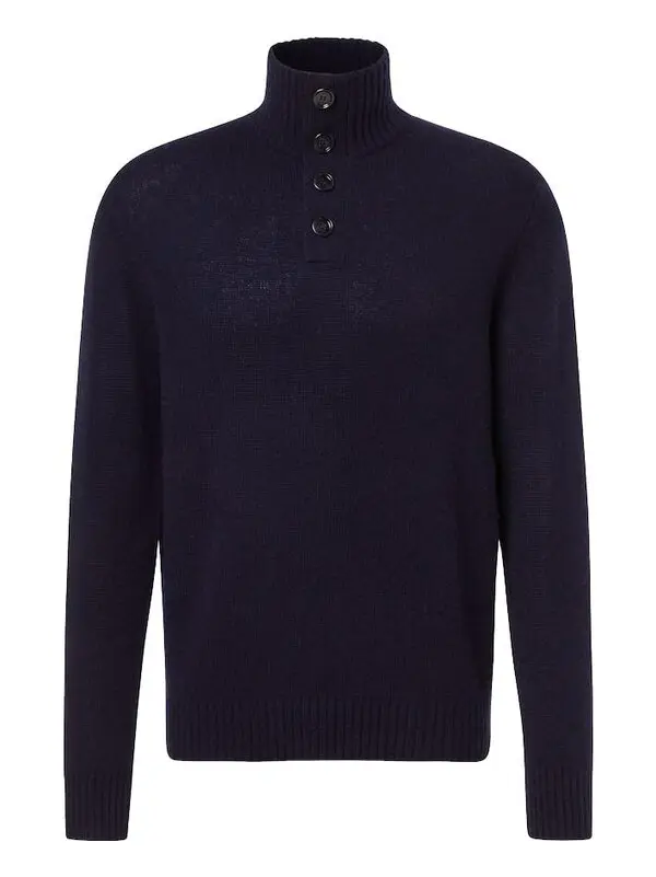 ALLUDE Wool And Cashmere Turtleneck Sweater - Blue