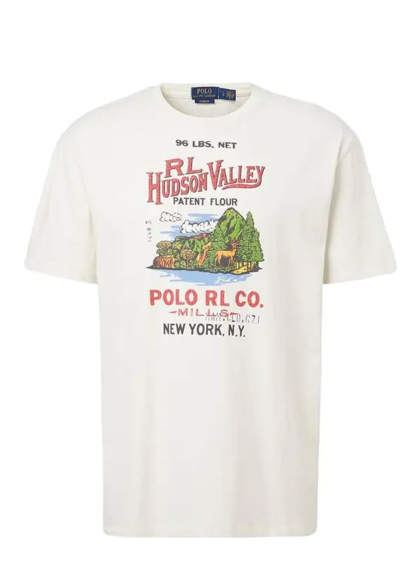 Polo Ralph Lauren Printed Cotton Jersey T-shirt - White