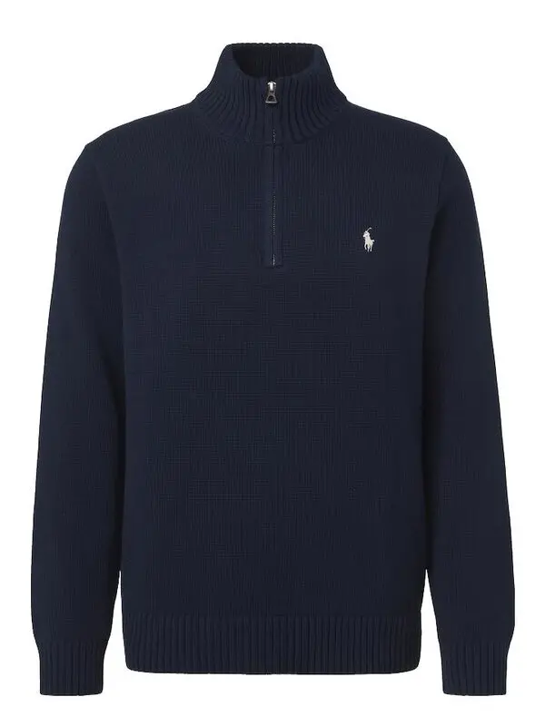 Polo Ralph Lauren Cotton Half-zip Sweater - Blue