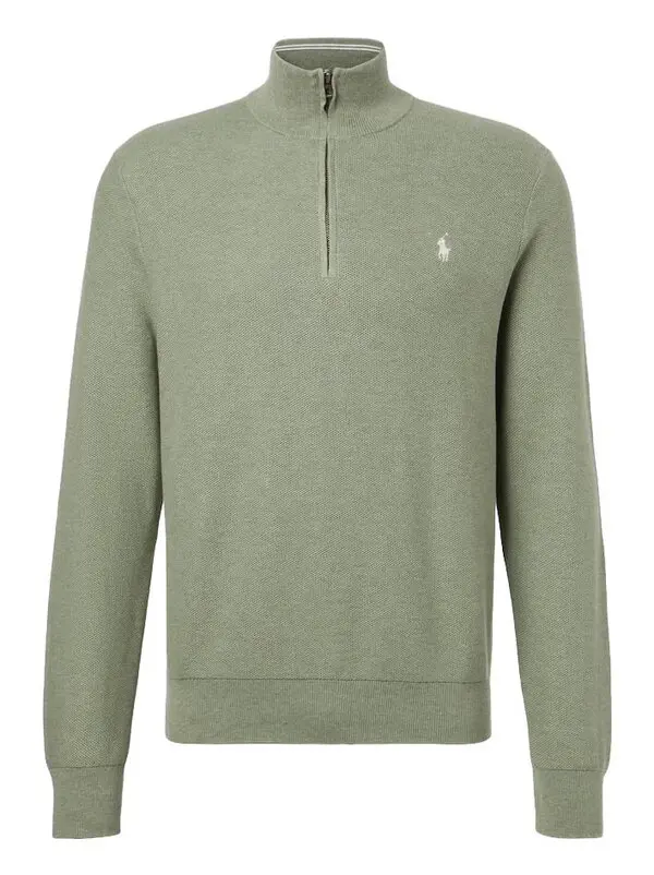 Polo Ralph Lauren Cotton Half-zip Sweater - Green