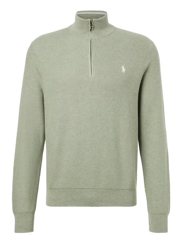 Polo Ralph Lauren Cotton Half-zip Sweater - Green