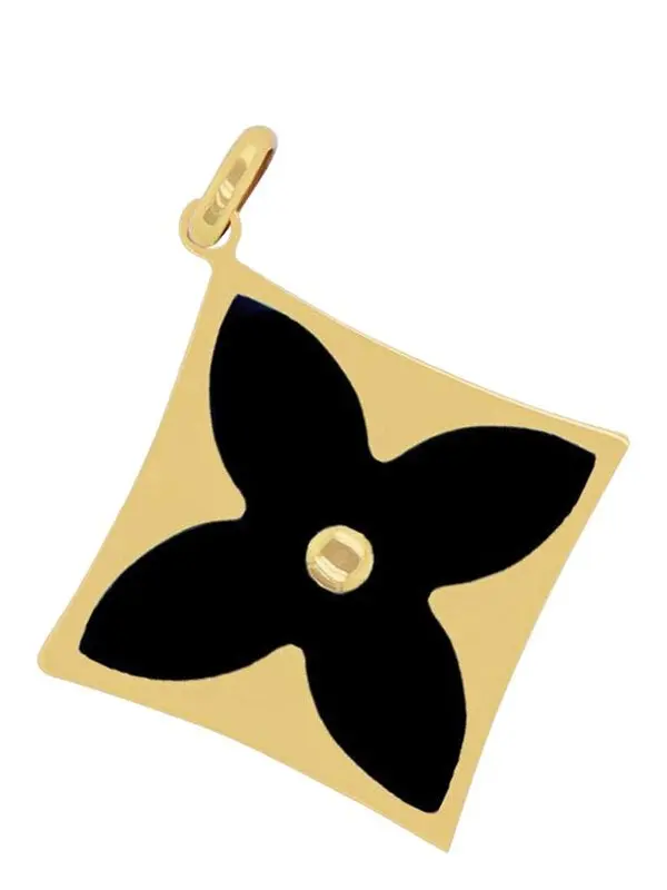 THE LOVERY FINE JEWELRY Luxe Flower Charm - Onyx